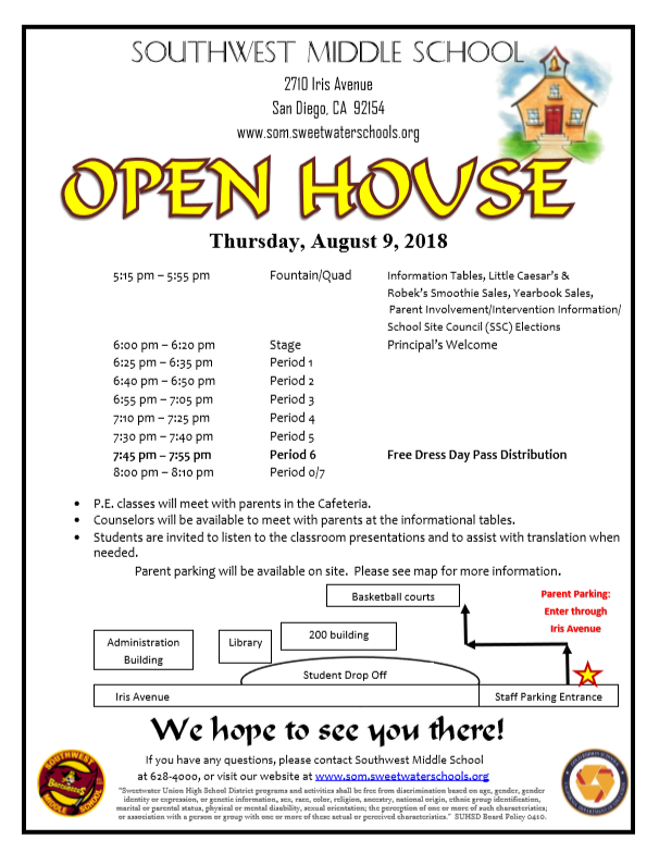 Southwest Middle School Open House southwest-middle-school-open-house